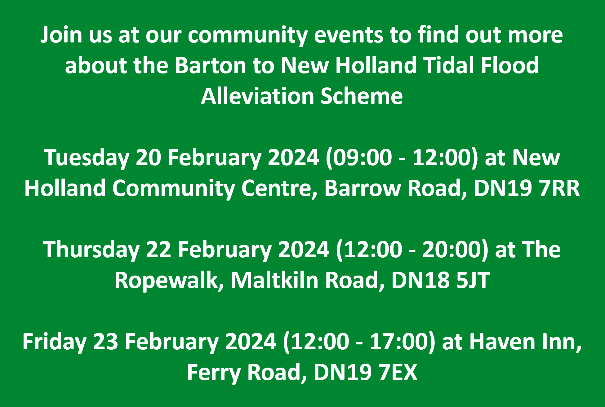 Barton to New Holland Tidal Flood Alleviation Scheme - Information Page ...
